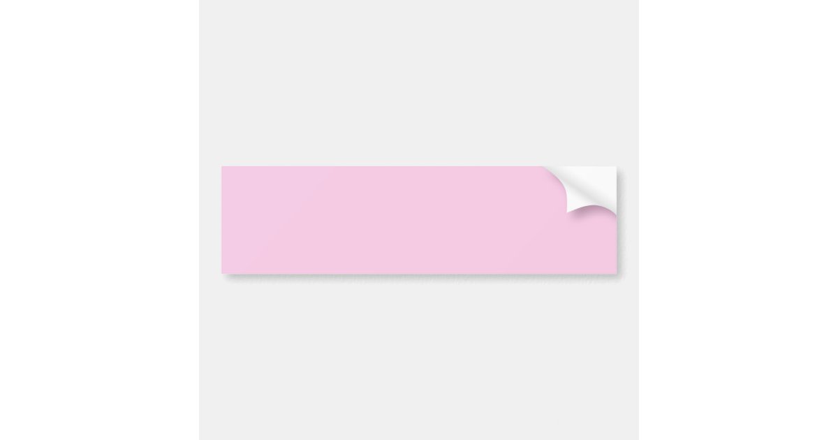 Classic Rose Solid Color Bumper Sticker | Zazzle