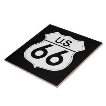Classic Route 66 Large Kitchen Tile | Zazzle