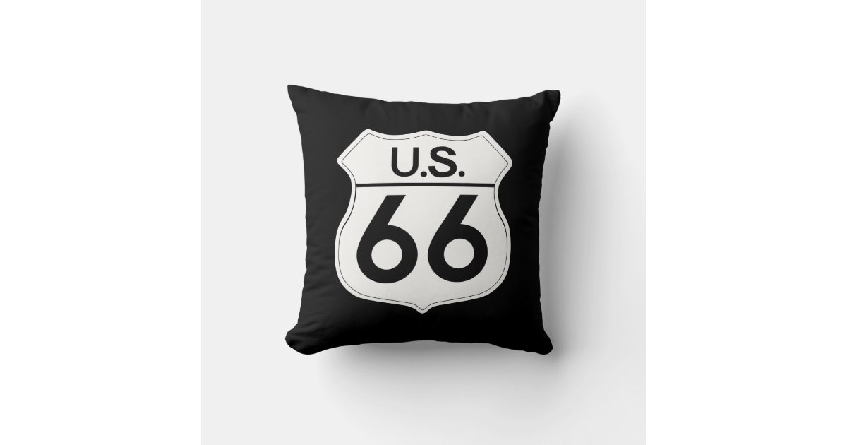 Classic Route 66 Throw Pillow | Zazzle