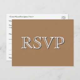Classic RSVP Postcard | Zazzle