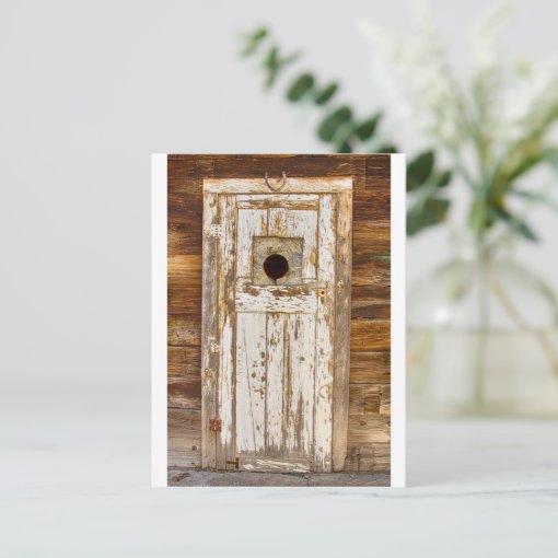 Classic Rustic Rural Worn Old Barn Door Postcard | Zazzle