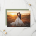 Classic Sage Green Names Photo QR Code Website Save The Date | Zazzle