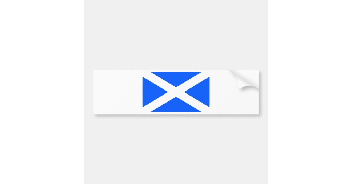 Classic saltire flag image bumper sticker | Zazzle