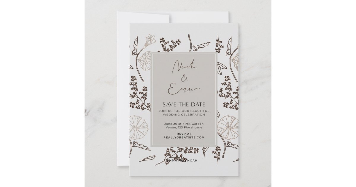 Classic Save the Date Invitation | Zazzle