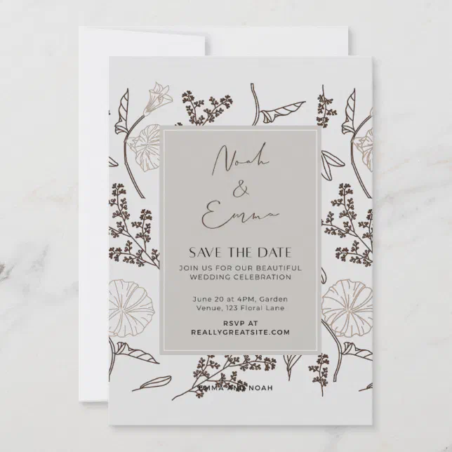 Classic Save the Date Invitation | Zazzle