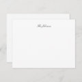 Classic Script Personalized Stationery Note Card | Zazzle