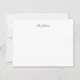 Classic Script Personalized Stationery Note Card | Zazzle