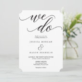 Classic Script Wedding Invitation | Zazzle