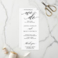 Classic Script Wedding Programs - We Do | Zazzle