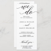 Classic Script Wedding Programs - We Do | Zazzle