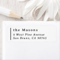 Classic Serif Left-Aligned Return Address Label | Zazzle