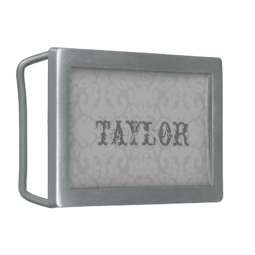 Classic Silver Buckle - Personalize w/Name Belt Buckle | Zazzle