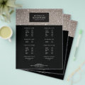 Classic Silver Glitter Makeup Artist Flyer | Zazzle