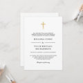 Classic Simple Elegant Christian Cross Wedding Invitation | Zazzle