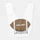 Classic Simple Football Baby Bib | Zazzle