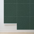 Classic simple herringbone tweed effect dark green wallpaper | Zazzle