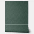 Classic simple herringbone tweed effect dark green wallpaper | Zazzle