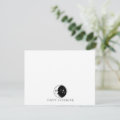 Classic Simple Modern Moon Note Card | Zazzle