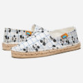 Classic Smiling Mickey Mouse Grid Pattern Espadrilles | Zazzle