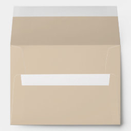 Classic Solid Matching Wedding Blank Beige Envelope | Zazzle