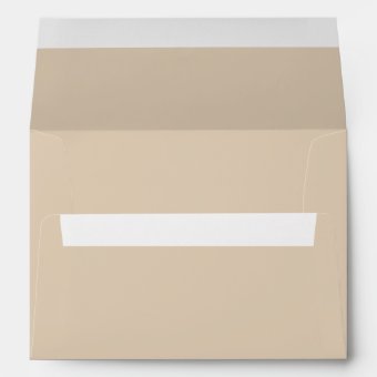 Classic Solid Matching Wedding Blank Beige Envelope | Zazzle