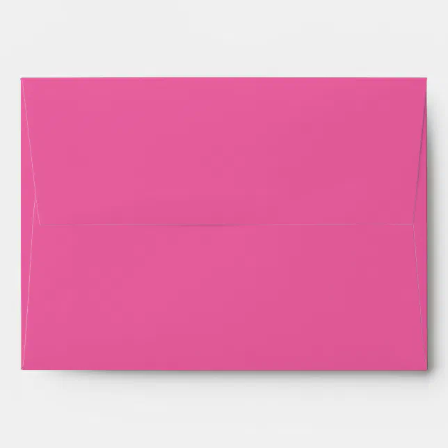 Classic Solid Matching Wedding Blank Hot Pink Envelope | Zazzle