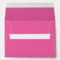 Classic Solid Matching Wedding Blank Hot Pink Envelope | Zazzle