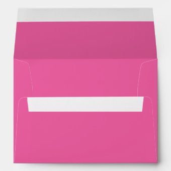 Classic Solid Matching Wedding Blank Hot Pink Envelope | Zazzle