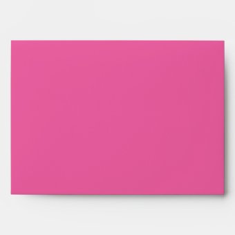 Classic Solid Matching Wedding Blank Hot Pink Envelope | Zazzle