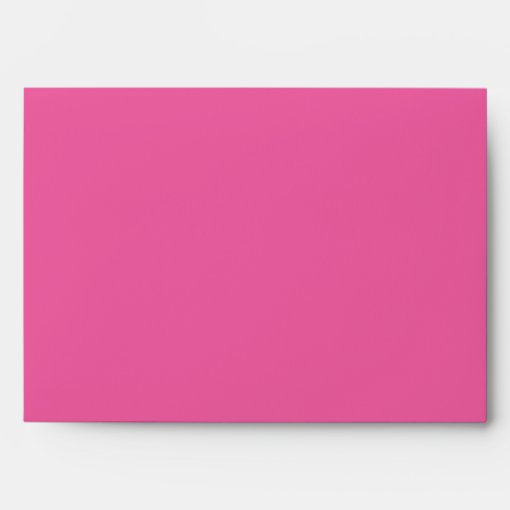 Classic Solid Matching Wedding Blank Hot Pink Envelope | Zazzle