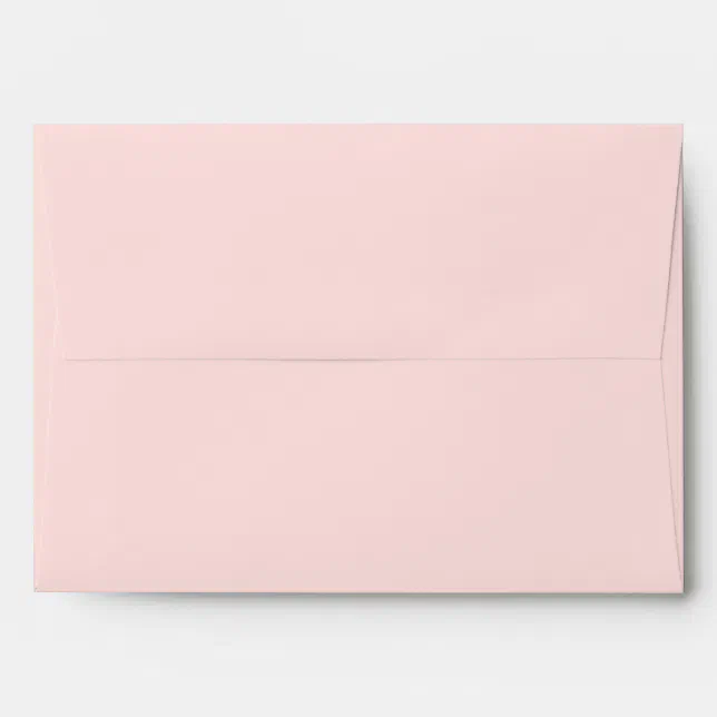 Classic Solid Matching Wedding Blank Light Pink Envelope | Zazzle
