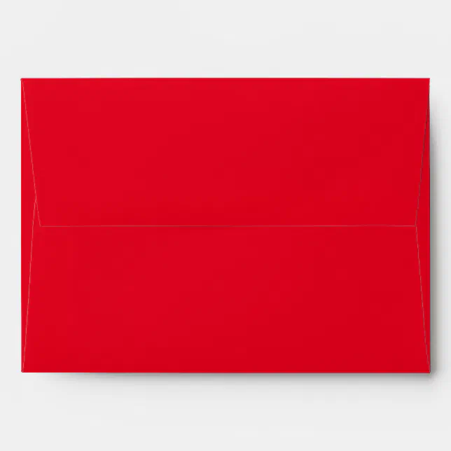 Classic Solid Matching Wedding Blank Red Envelope | Zazzle