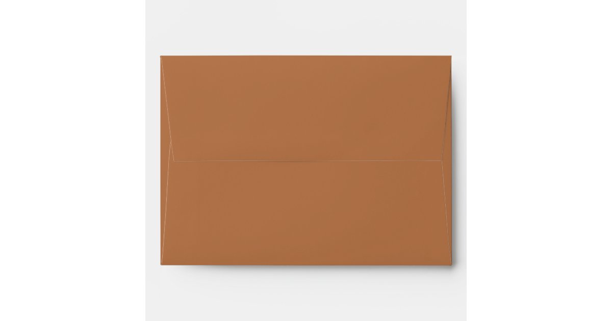Classic Solid Matching Wedding Blank Terracotta Envelope | Zazzle