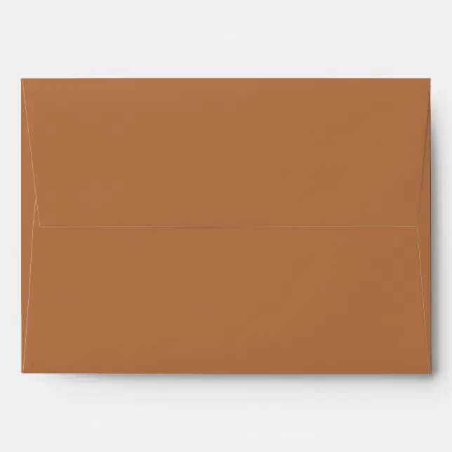 Classic Solid Matching Wedding Blank Terracotta Envelope | Zazzle
