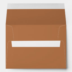 Classic Solid Matching Wedding Blank Terracotta Envelope | Zazzle