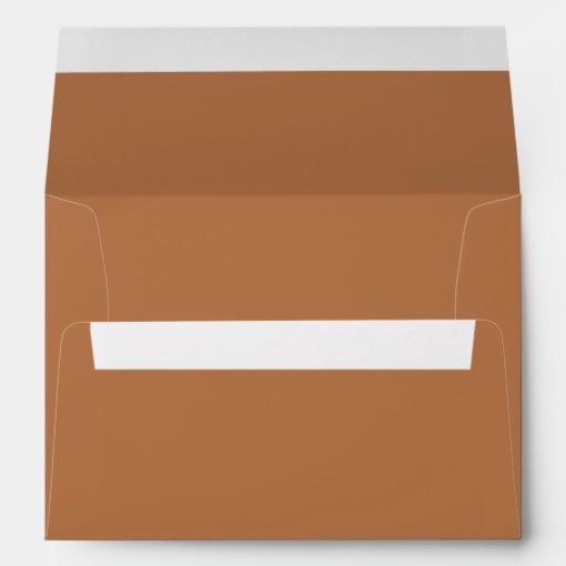 Classic Solid Matching Wedding Blank Terracotta Envelope | Zazzle