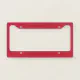 Classic solid True red License Plate Frame | Zazzle