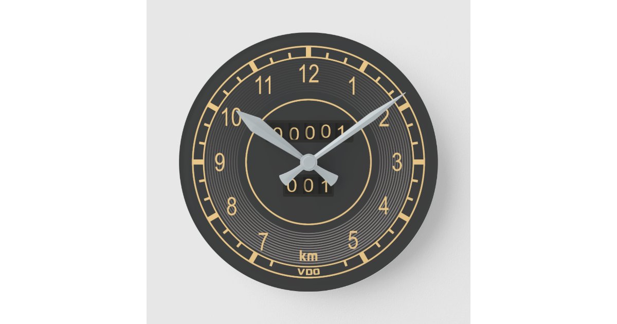 Classic Speedometer Clock | Zazzle