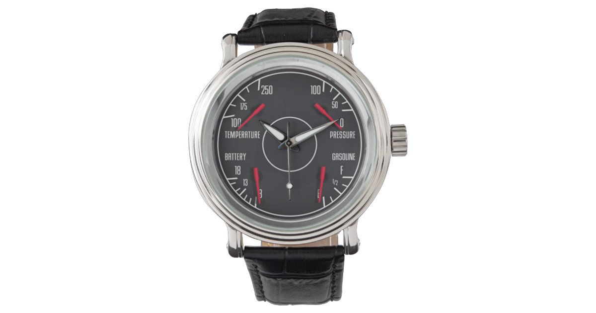 Classic Speedometer Gasoline Gauge Watch | Zazzle