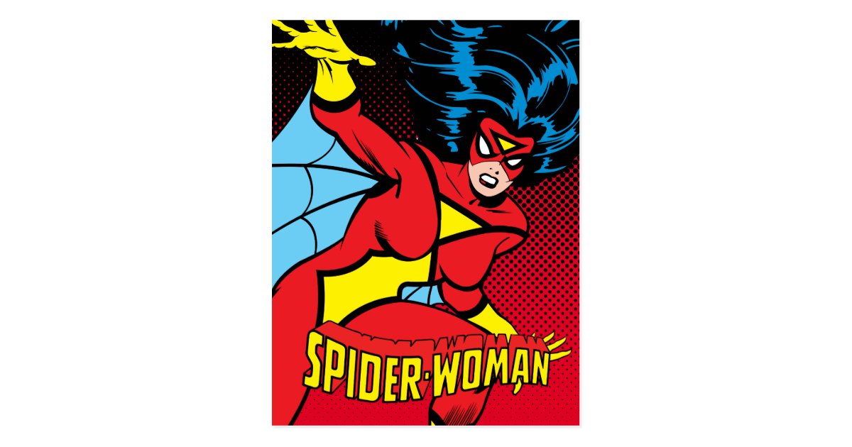 Classic Spider-Woman Postcard | Zazzle.com