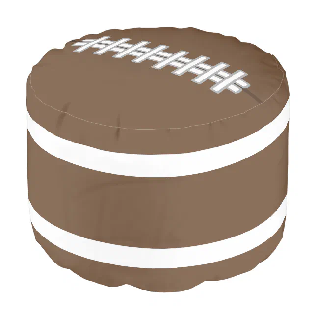 Classic Sports Football Pillow Ottoman Pouf | Zazzle