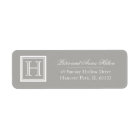Personalized name monogram return address labels | Zazzle.com