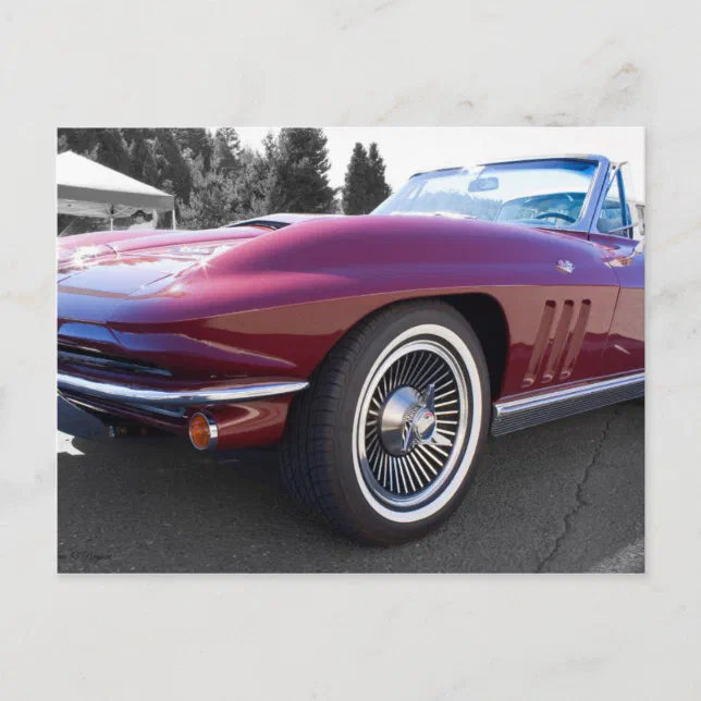 Classic Stingray Corvette Postcard | Zazzle