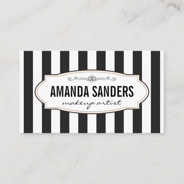 Classic Stripes Business Card | Zazzle