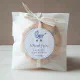 Classic Stroller Blue White Baby Shower Favor Classic Round Sticker ...