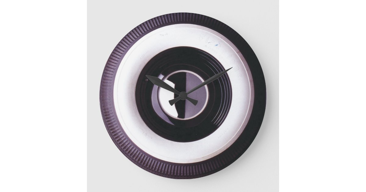 Classic style wheel/tire clocks | Zazzle