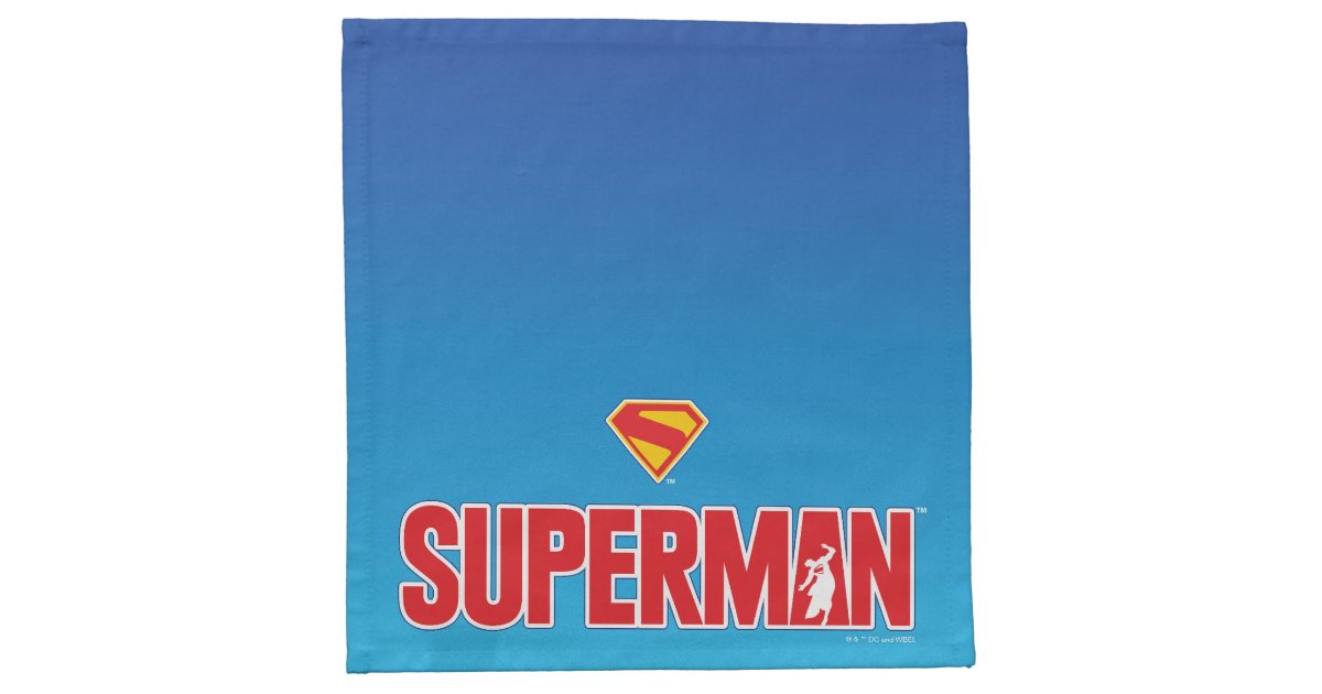 Classic Superman Bold Logo Cloth Napkin | Zazzle
