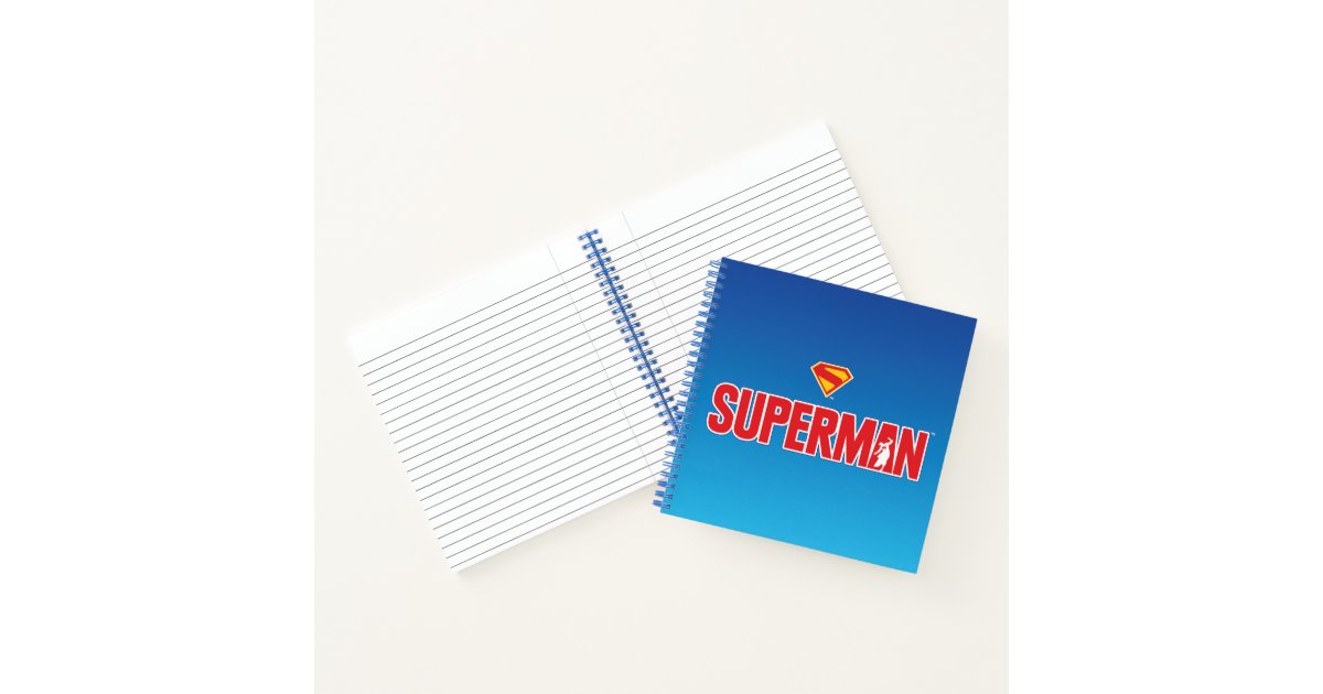 Classic Superman Bold Logo Notebook | Zazzle