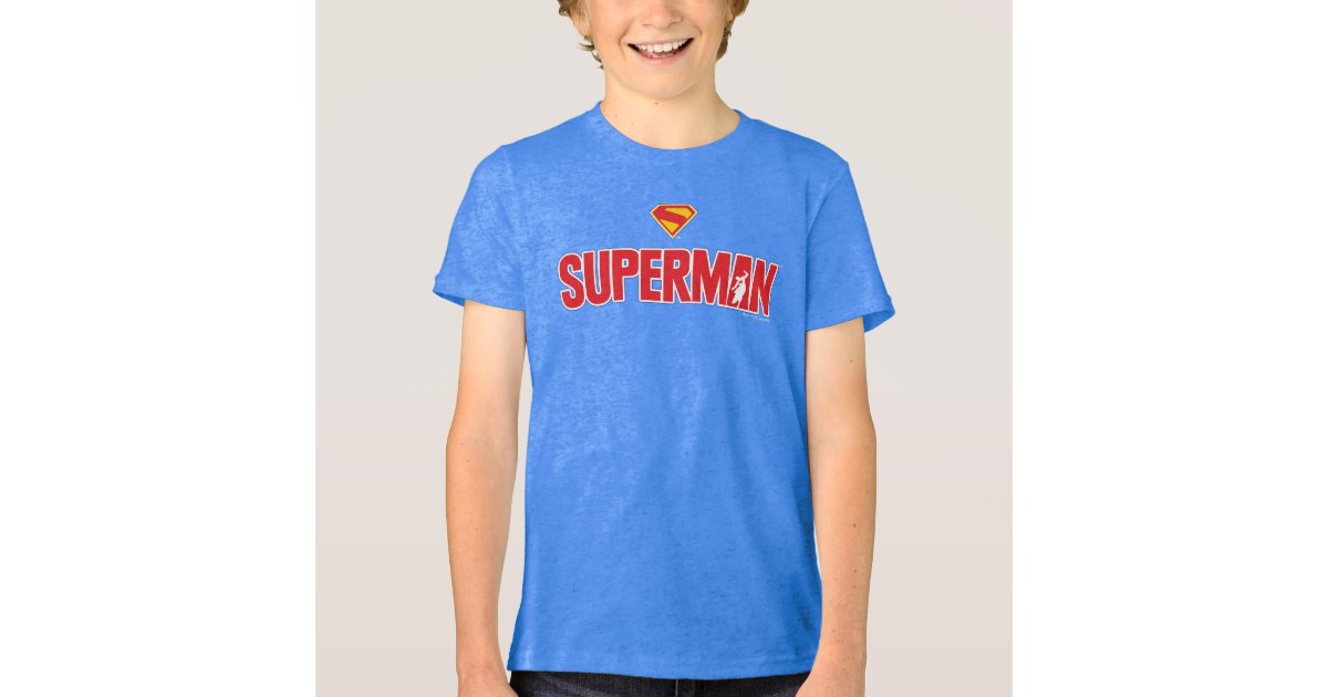 Classic Superman Bold Logo Tri-Blend Shirt | Zazzle
