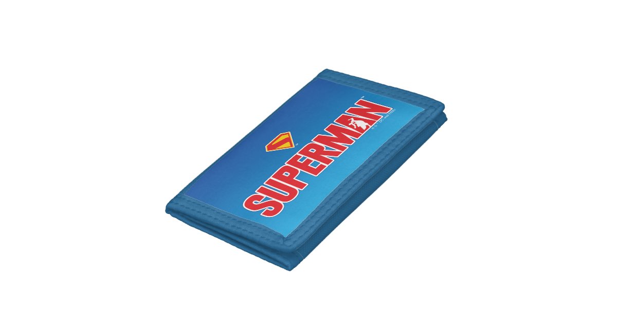 Classic Superman Bold Logo Trifold Wallet | Zazzle